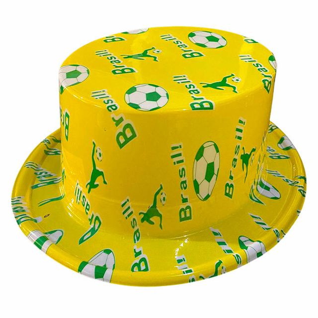 Chapéu do Brasil Cartola Verde Amarela