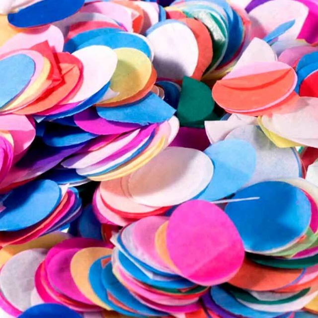 Confete de Carnaval Colorido Para Festas 100g