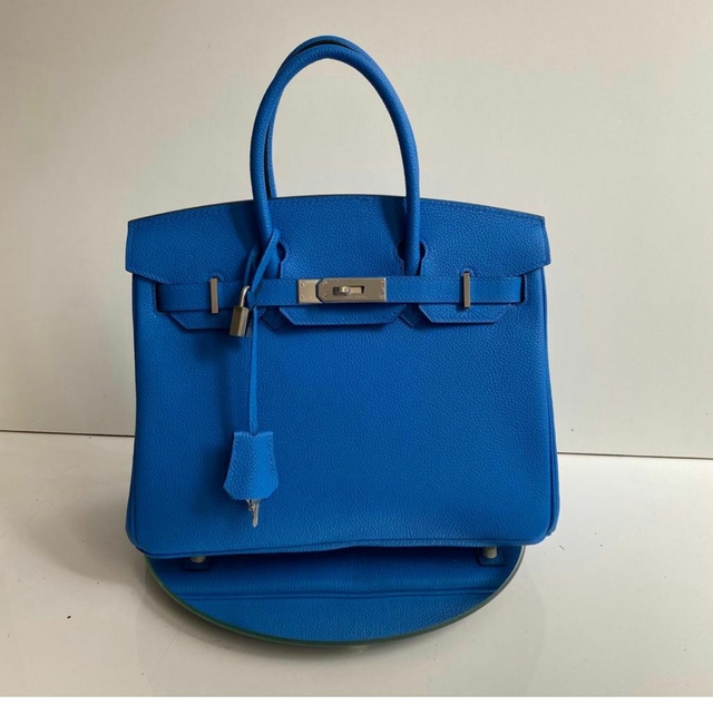 BOLSA BIRKIN 25 AZUL - COURO TOGO LEGÍTIMO - LINHA ITALIANA