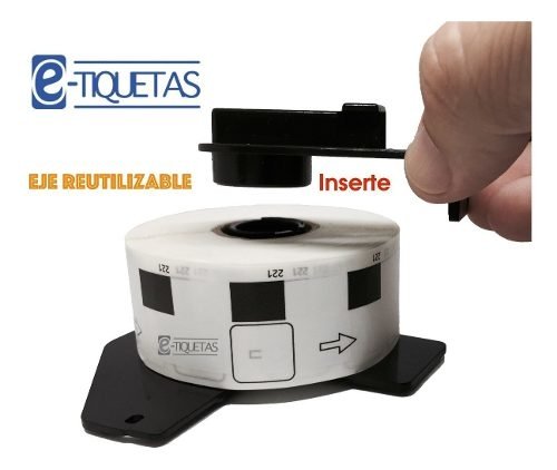 10 Rollos Dk-1221 Etiquetas 23X23 mm 1000u Dk1221