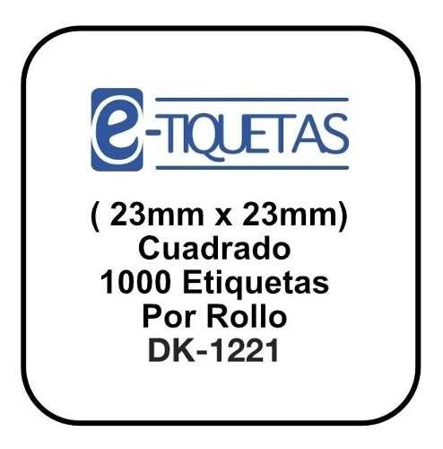 10 Rollos Dk-1221 Etiquetas 23X23 mm 1000u Dk1221