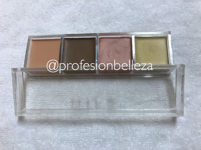 MILA: Set Contouring para pieles claras CORRECTOR/CONTORNO/RUBOR-LABIAL/ILUMINADOR (2750-02)