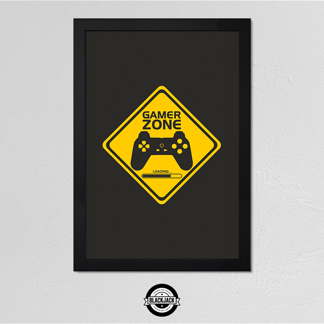 Cuadro Gamer Zone Arcade Gamer 20x30 Mad