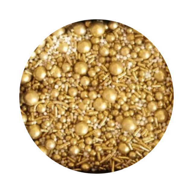 PEROLA SPRINKLES OURO 60G - Comprar em Lô Confeiteira