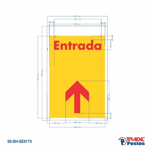 Adesivo Para Sentinela Direcional Shell Refletivo - Entrada - Esquerda ...