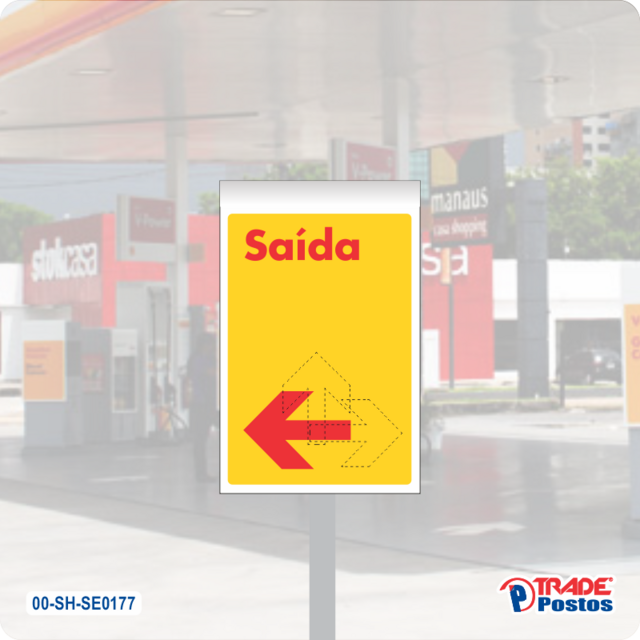 Adesivo Para Sentinela Direcional Shell Refletivo - Saída - Esquerda ...