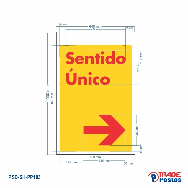 Adesivo Para Sentinela Direcional Shell Refletivo - Sentido Único ...