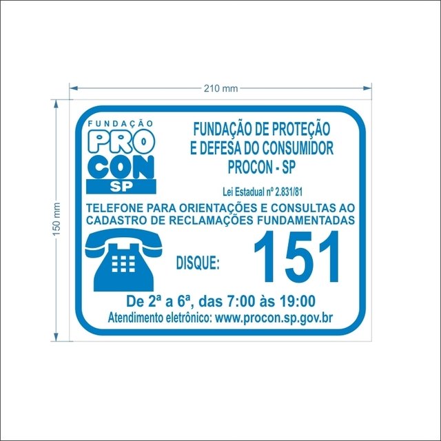 Adesivo Procon / AID-EX-0010