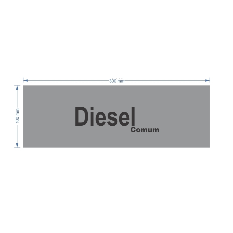 Adesivo de Bomba Diesel Comum / Tradicional