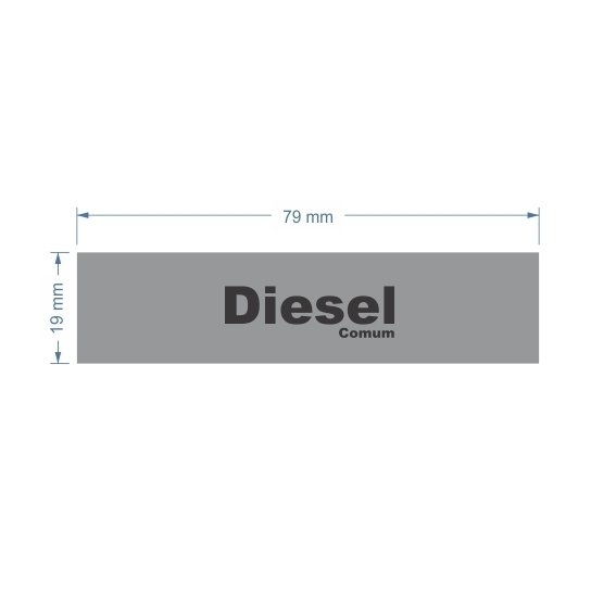 Adesivo de Bomba Diesel Comum / Tradicional