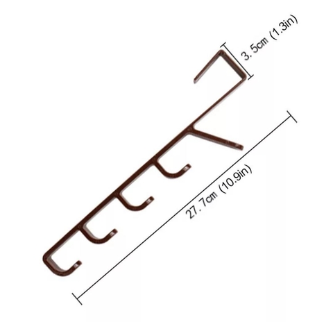 Percha Barral Organizadora con Ganchos Vertical para Puertas