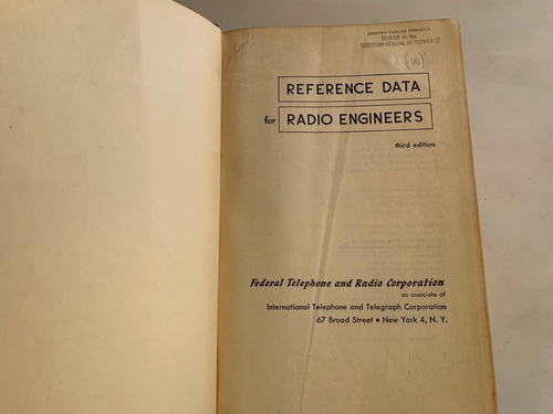 Reference Data for Radio Engineers