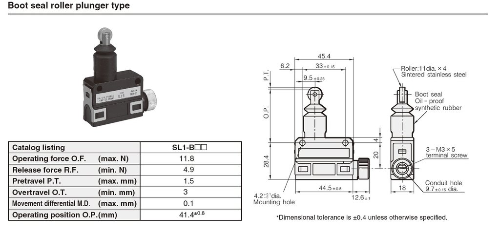 Limite SL1-B AZBIL YAMATAKE ORIGINAL PARA CNC