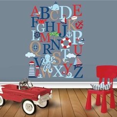 Kit De Vinilo Abecedario Nautico - Mister Vinilikus