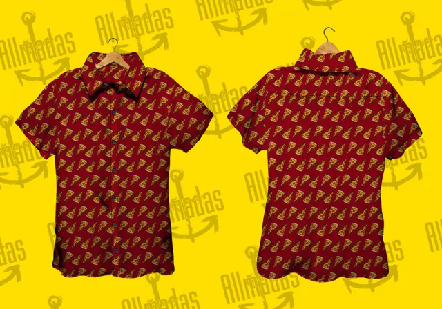 Camisa de Botão - Pizza Slice - Comprar em Allmadas