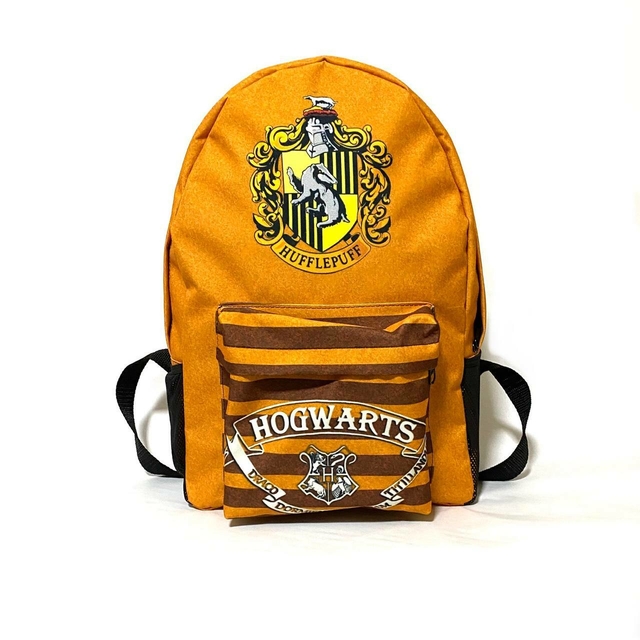 Kit mochila e estojo harry potter hufflepuff crew lufa-lufa logo ...