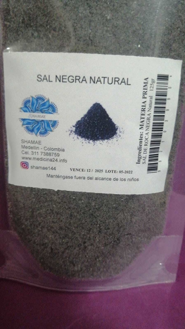 sal negra - 125gr - Comprar en El Mercadito Saludable