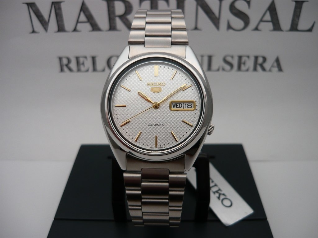 Seiko 5 Clasico Automatico Acero Snxg47 Fotos Reales