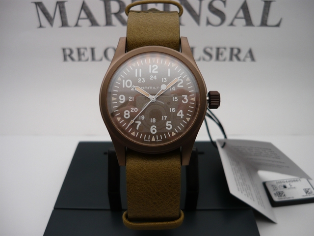 Hamilton Khaki Field Mecanico 38mm H69449861 Fotos Reales