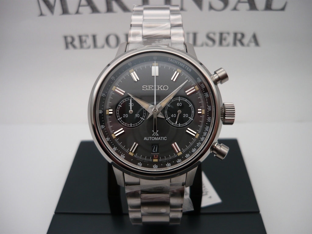 Seiko Prospex Speedtimer Cronografo Automatico Srq037j1 Fotos Reales