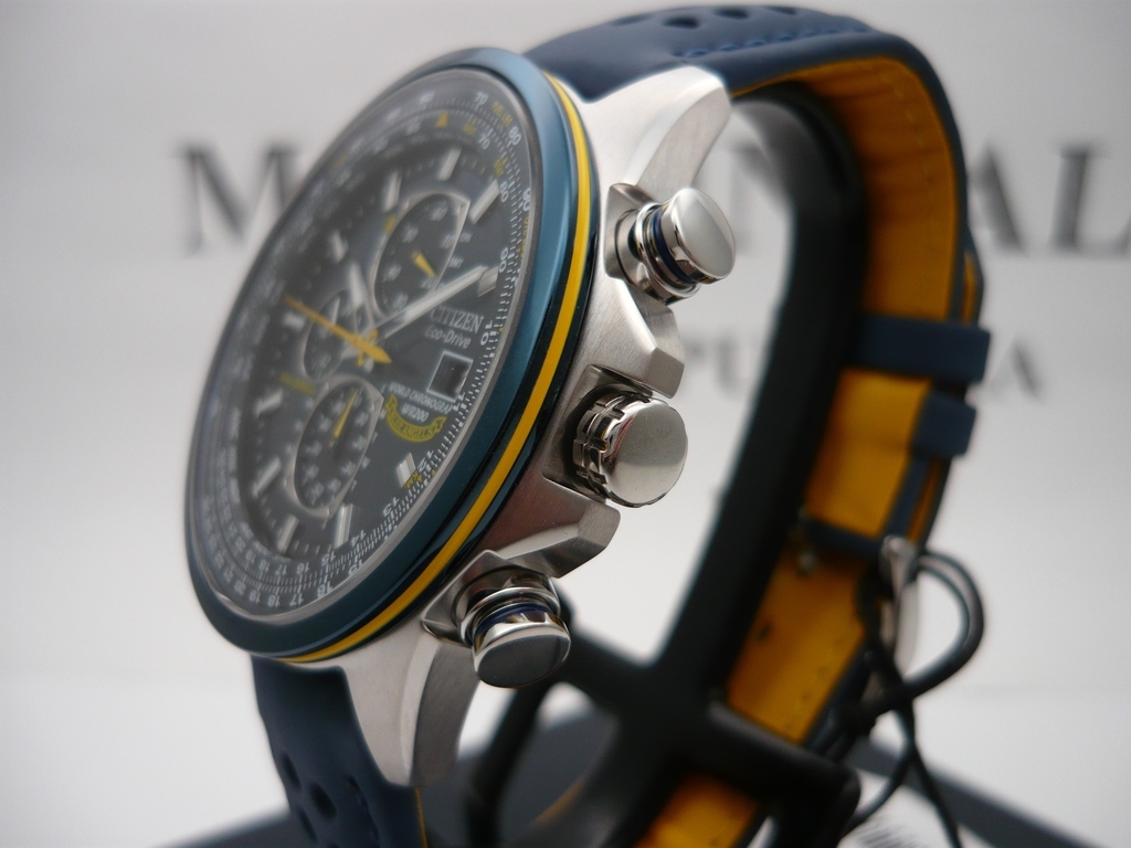 Citizen Blue Angel Eco Drive Zafiro At8020-03l Fotos Reales