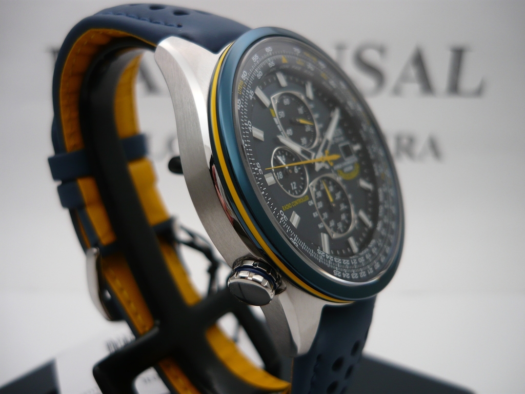 Citizen Blue Angel Eco Drive Zafiro At8020-03l Fotos Reales