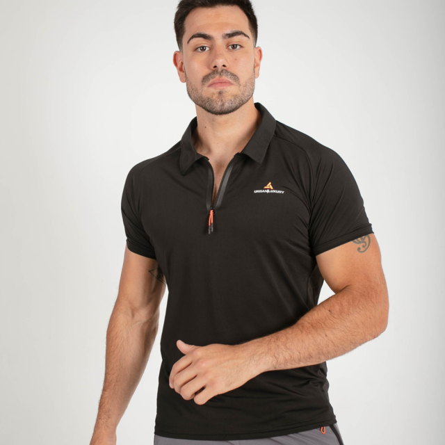 Chomba Deportiva Hombre Urban Luxury Negra - Chelion