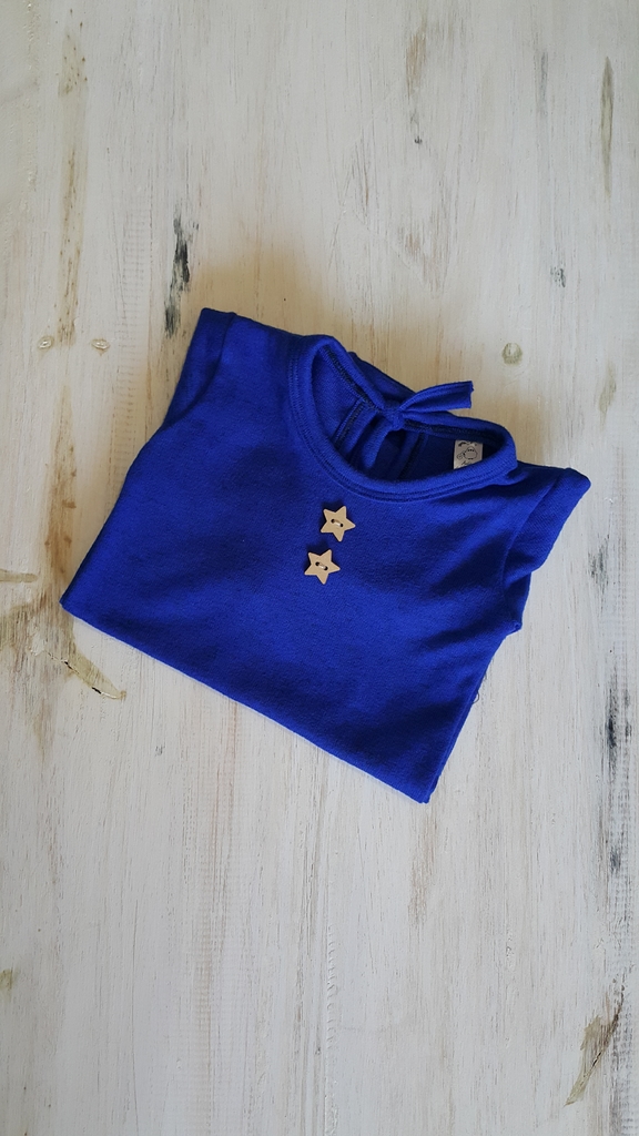 Body Basic Lanilla Azul Eléctrico - Andia Indumentaria