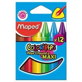 Crayon Maped Jumbo X 12 Cortas