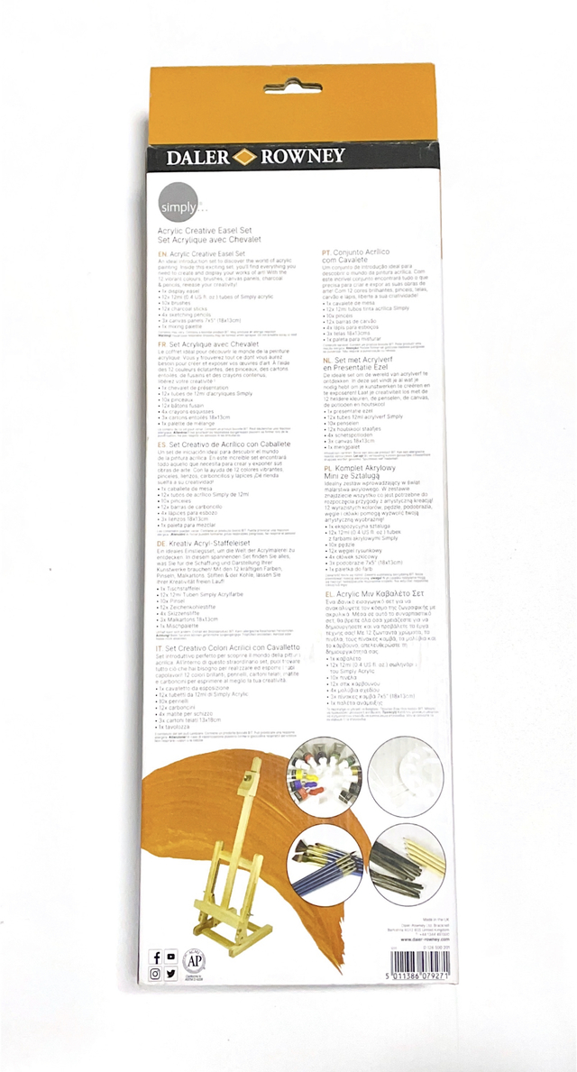 Set Acrilico Simply Daler Rowney Set 43 Piezas