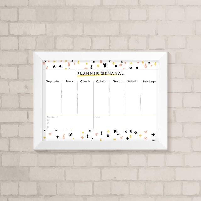 Quadro Planner Moderno - Comprar em Atelier 508