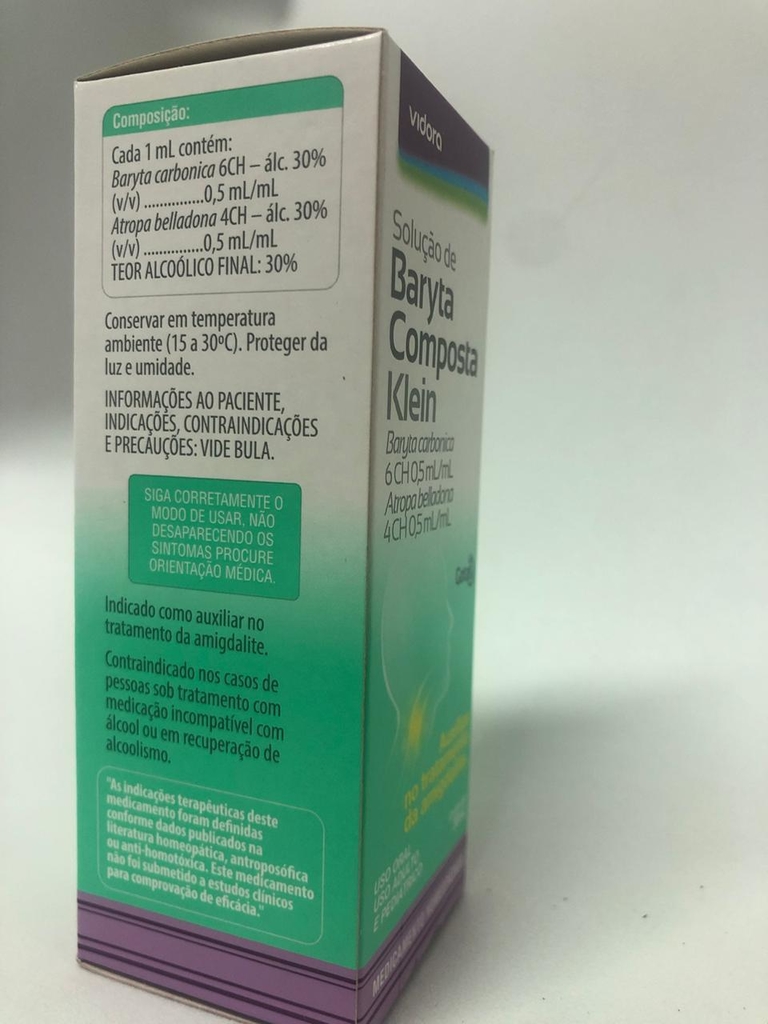 Solução de Baryta Composta Klein gotas