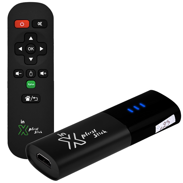 Receptor FTA X Plus Stick 4K Ultra HD IPTV com 8GB eMMC + 1GB RAM - Pr