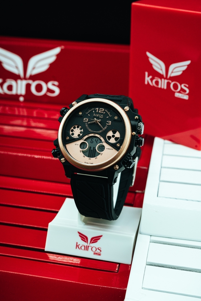 RELOJ KAIROS ADM2330-4R DOBLE ZONA HORARIA