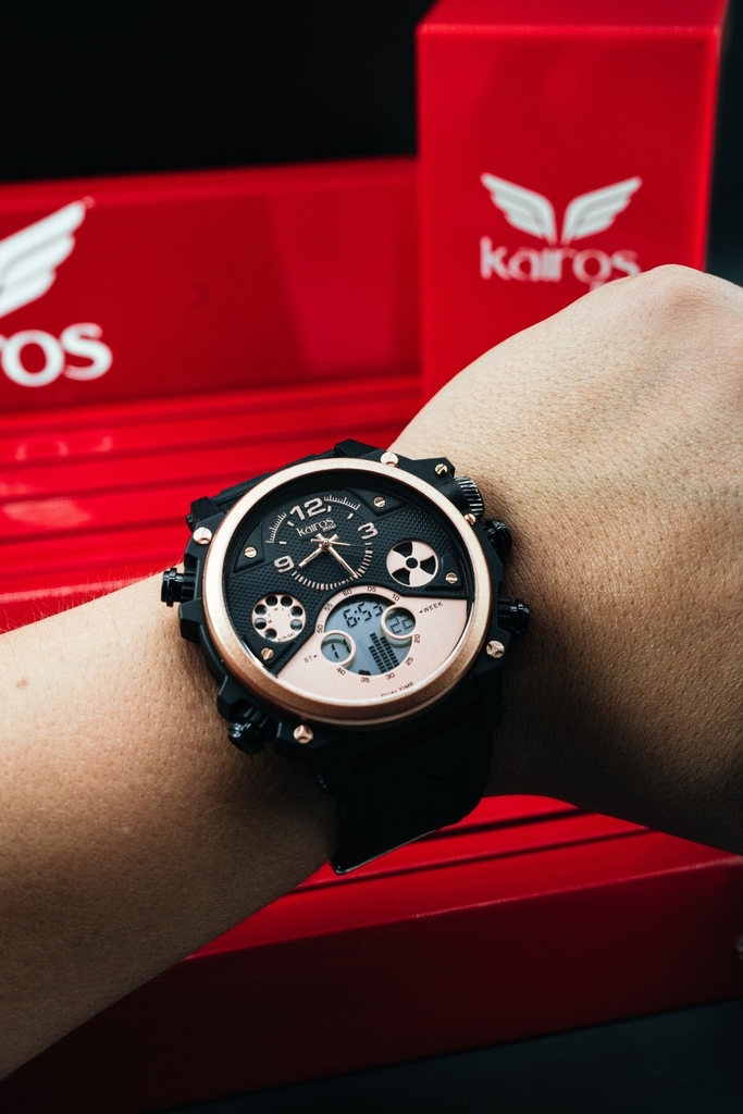 RELOJ KAIROS ADM2330-4R DOBLE ZONA HORARIA