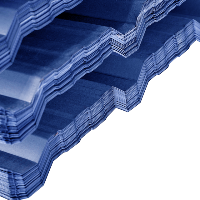 Chapa Trapezoidal Prepintada: Azul - Hierros Líder