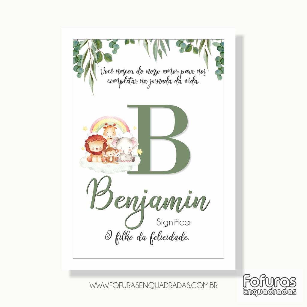 Quadros Menino Safari Nome e Significado