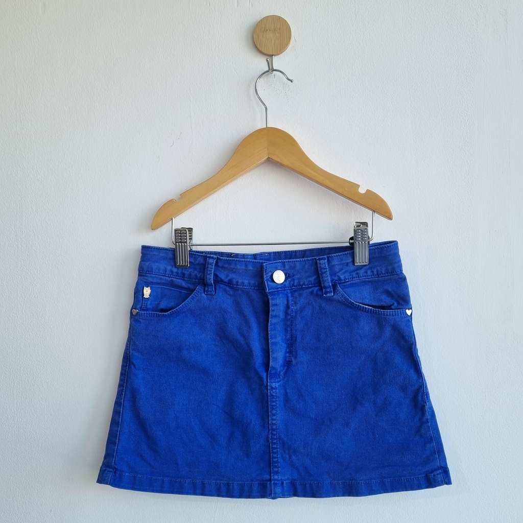 pollera jean azul grisino