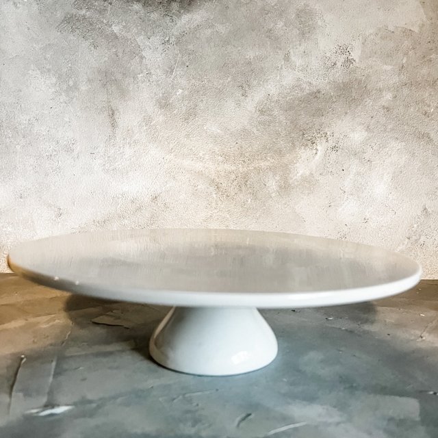 Plato de Torta con Pie - Comprar en Matiz Porcelana