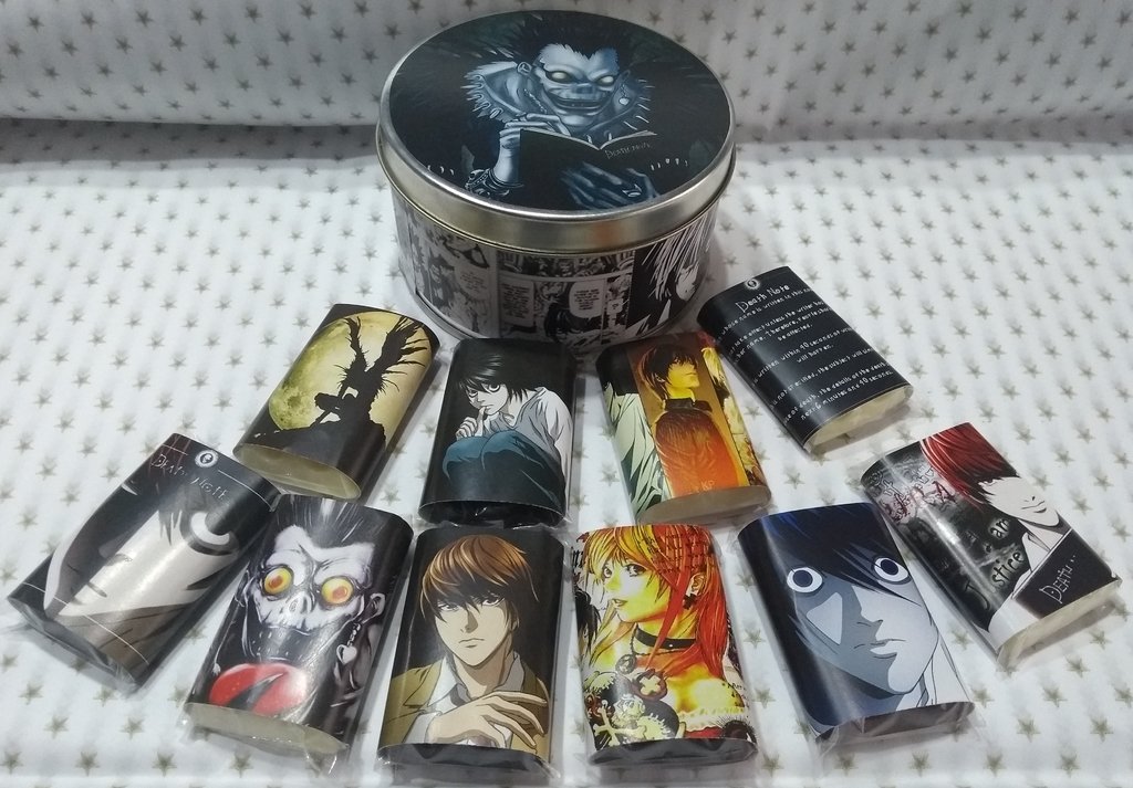 Lata Death Note con Chocolates - Nerdy Planet