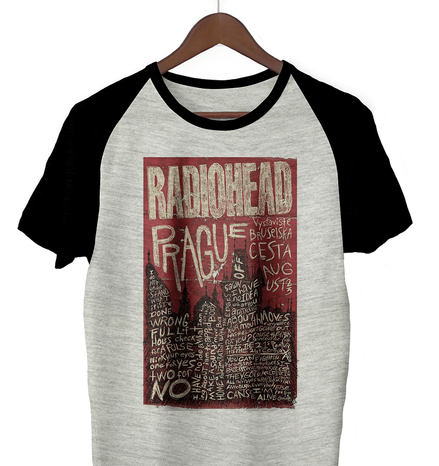Remera Radiohead Concierto Praga Ranglan - Tienda Uke