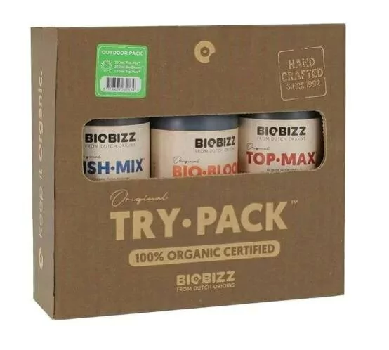 Bio Bizz Try-Pack Organic (Outdoor) Fish Mix + Bio Bloom + Top Max