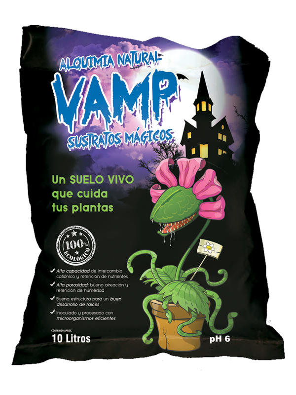 Vamp Sustrato 10 L. (no-till living soil)