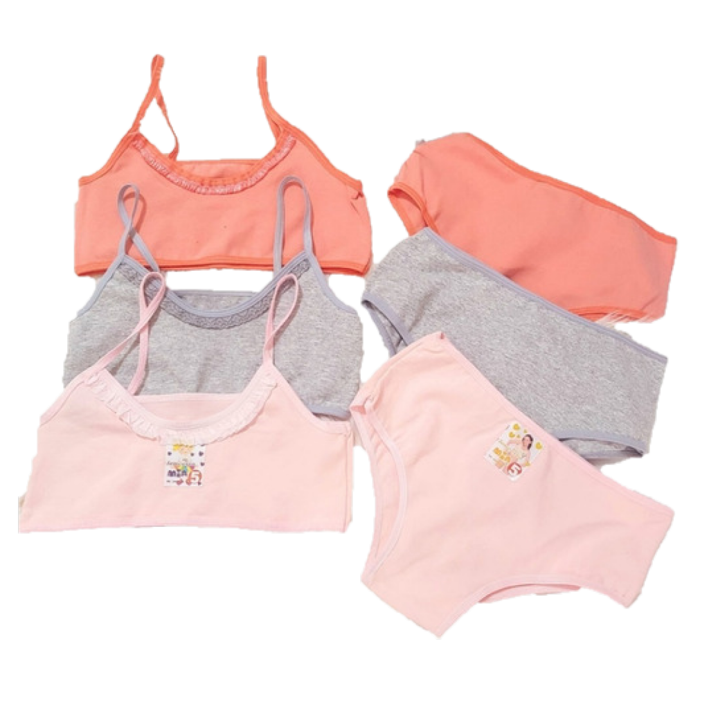 Pack X3 Conjunto Nena Top De Algodon Y Culote New 180