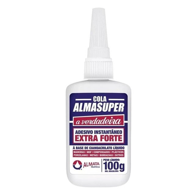 COLA INSTANTÂNEA ALMASUPER 100g EXTRA FORTE ULTRA RÁPIDA