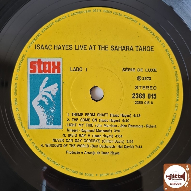 Isaac Hayes - Live At The Sahara Tahoe (Duplo)