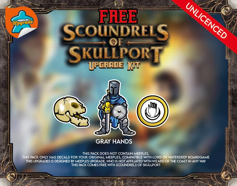 LORDS OF WATERDEEP - Kit de Adesivos - GORILLA 3D