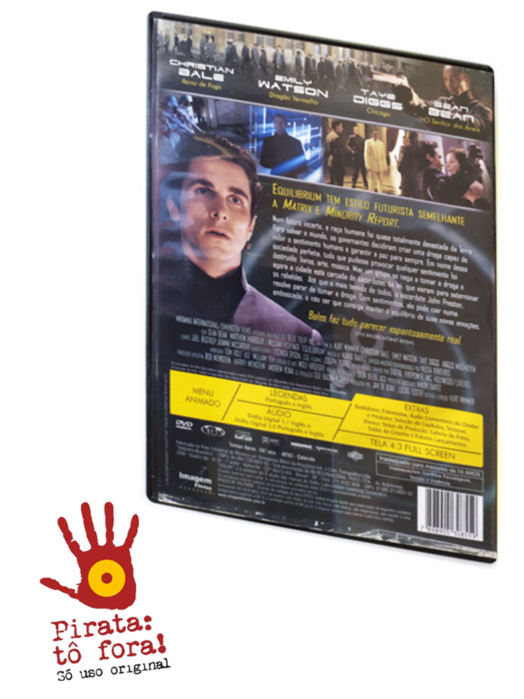 DVD Equilibrium Christian Bale Taye Diggs Sean Bean Original Emily ...