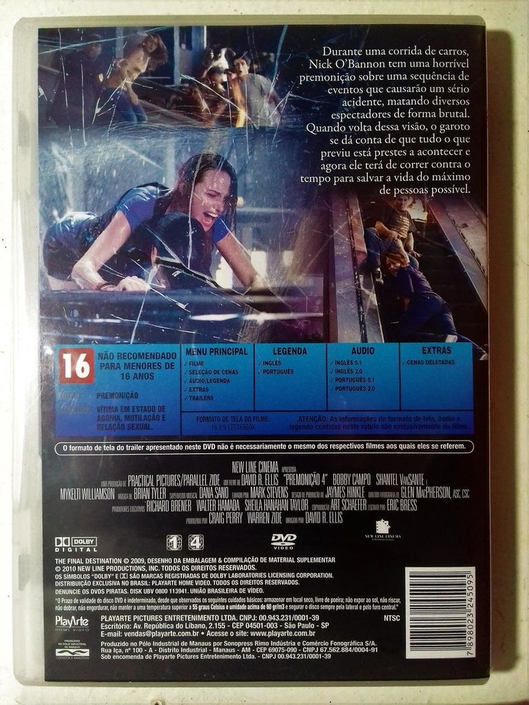 Dvd Premonição 4 Bobby Campo, Shantel VanSanten, Nick Zano Direção ...