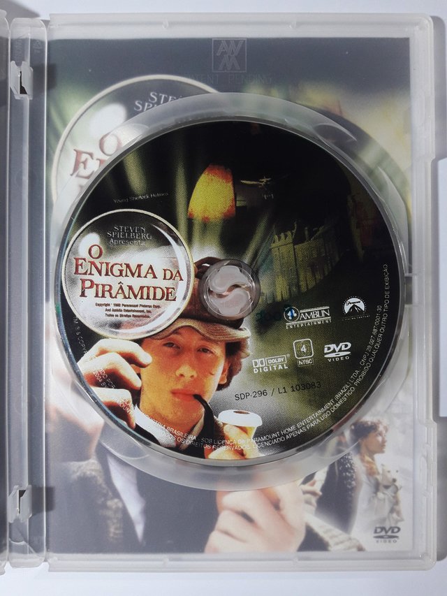 DVD O Enigma da Pirâmide Original Young Sherlock Holmes Steven ... DVD O Enigma da Pirâmide Original Young Sherlock Holmes Steven ...